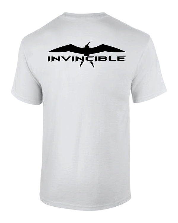 Invincible Signature Mens White Short Sleeve Shirt - Invincible Boats ...